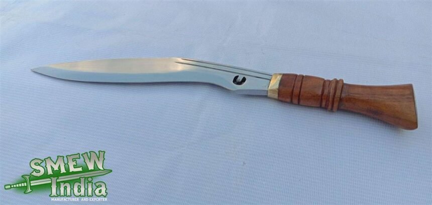 Wooden handle Nepali duty kukri | 17" Survival Knife | Smew