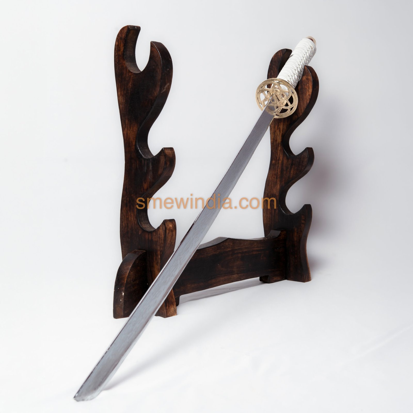 Buy White Katana With Hexagonal Star Tsuba - Smew India