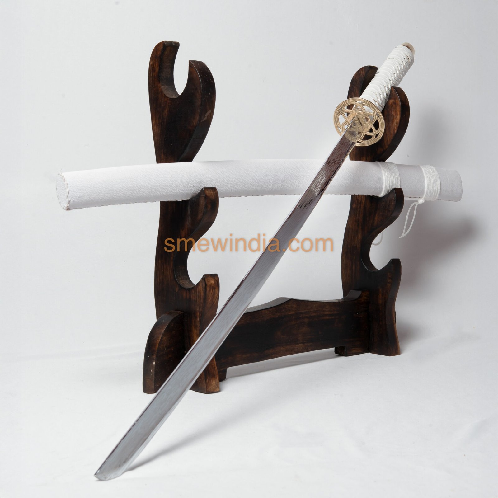 Buy White Katana With Hexagonal Star Tsuba - Smew India